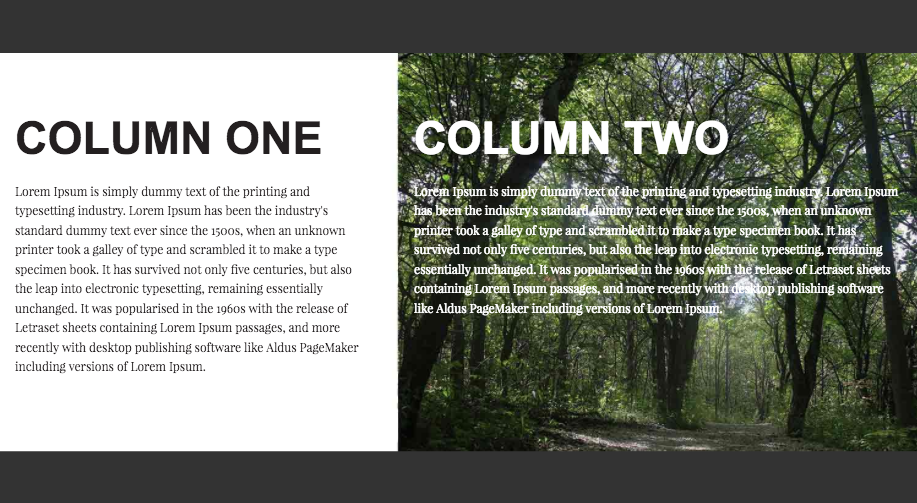 How To Fake A Half Width Responsive Background Image Fjorge